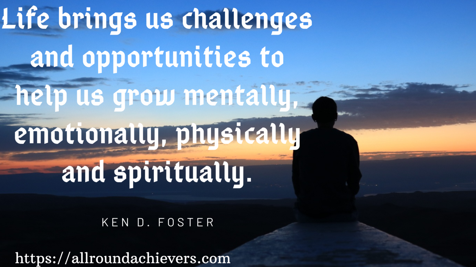 Opportunities and challenges are blessings - Allround Achievers